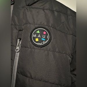 Maui and Sons | Jackets & Coats | Nwt Authentic Maui Sons Black Gray ...